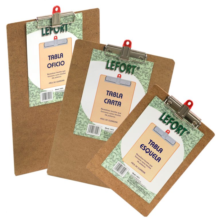 Tabla Fibracel con Clip Metálico Lefort - Grupo Azor México