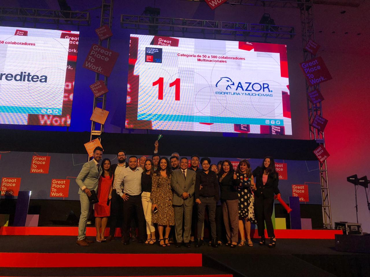 GRUPO AZOR 11° LUGAR COMO MEJOR EMPRESA PARA TRABAJAR - Grupo Azor México